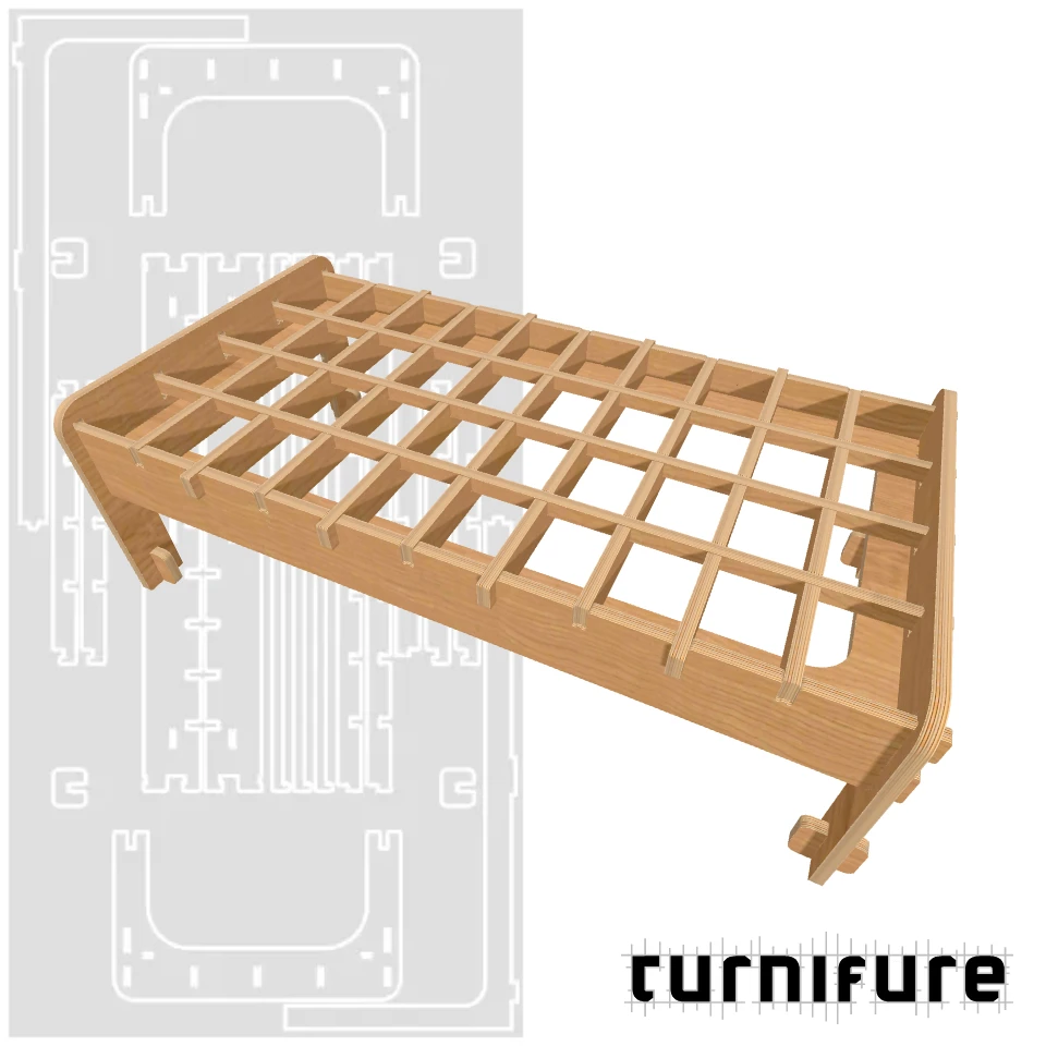CNC Plans for Bed1 - Parametric Bed/Puff - turnifure.com